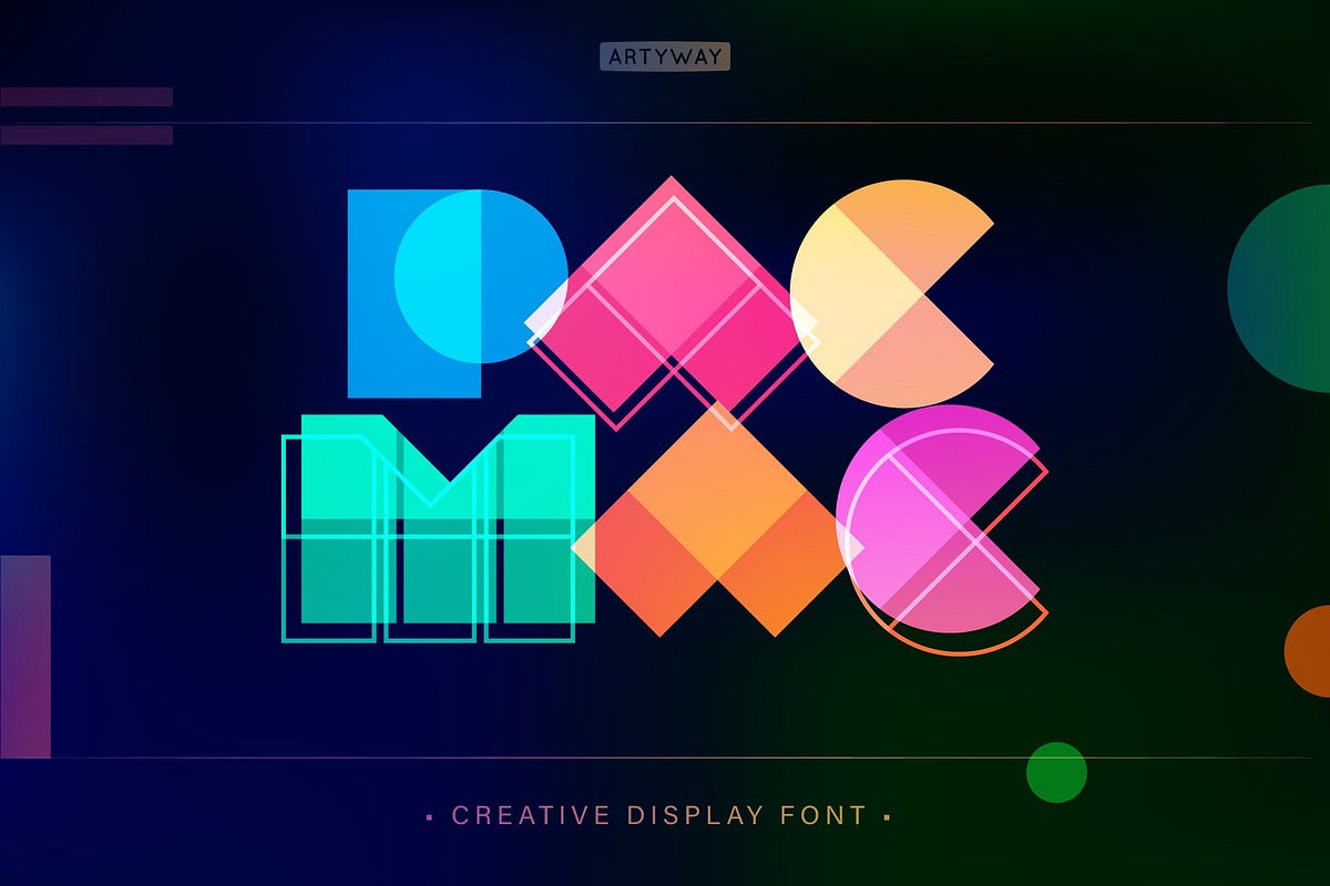 Pac Mac Font - Miamosaic - Medium