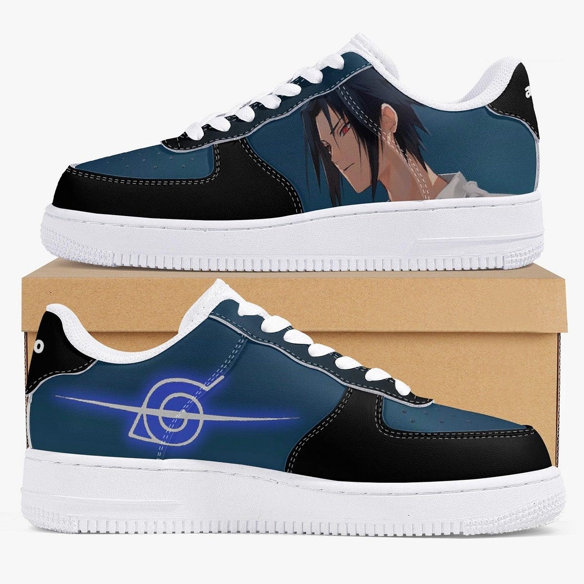Naruto Shippuden Sasuke Air Force 1 Anime Shoes | by PodAnime | Medium