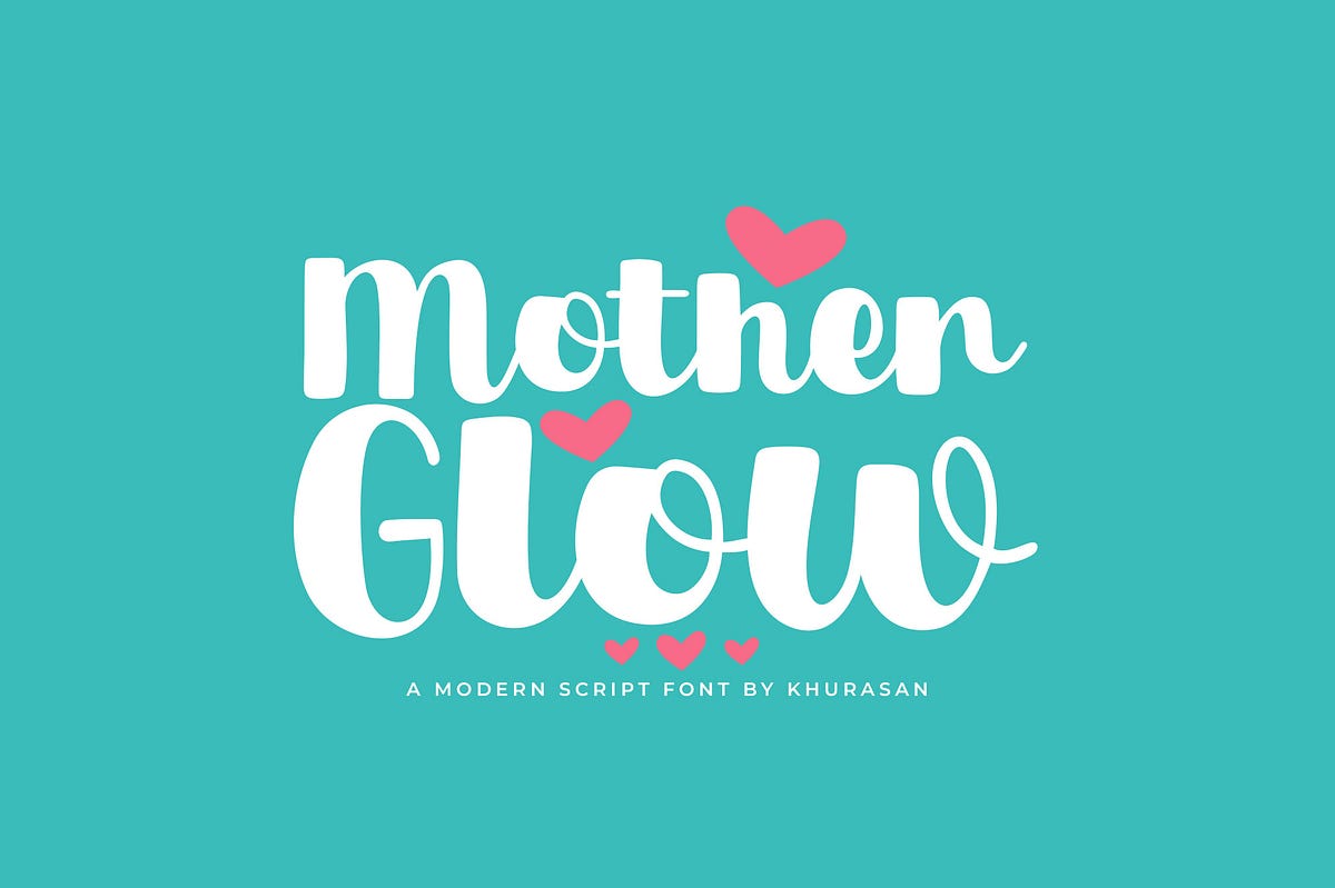 Mother Glow Font | by Lilylabyrinthine | May, 2024 | Medium