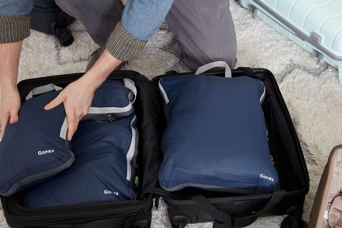 “SpaceMax™ Travel Savvy: Expandable Compression Packing Cubes Set with ...