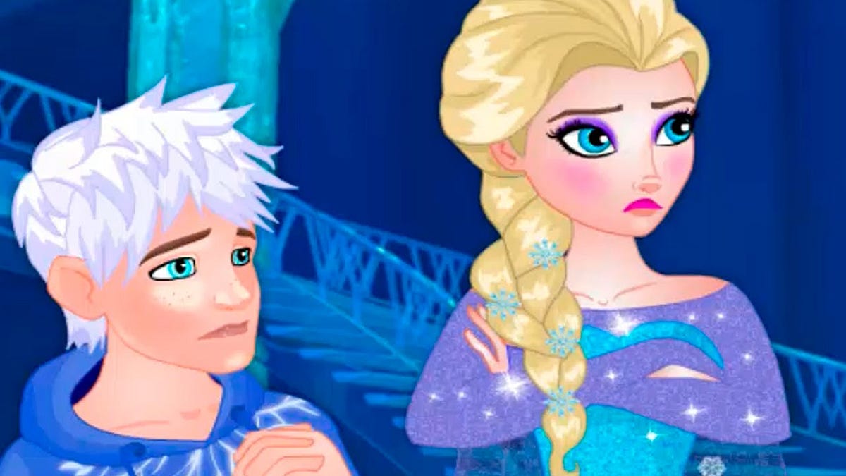 Is Jack Frost And Elsa Come At Me Bro Fist Here Was