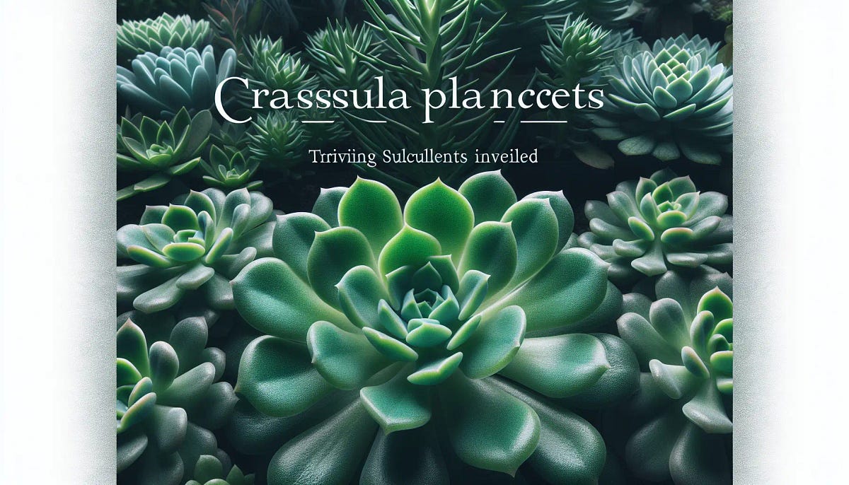 Crassula Plant Secrets: Thriving Succulents Unveiled | by Henk Peter De ...