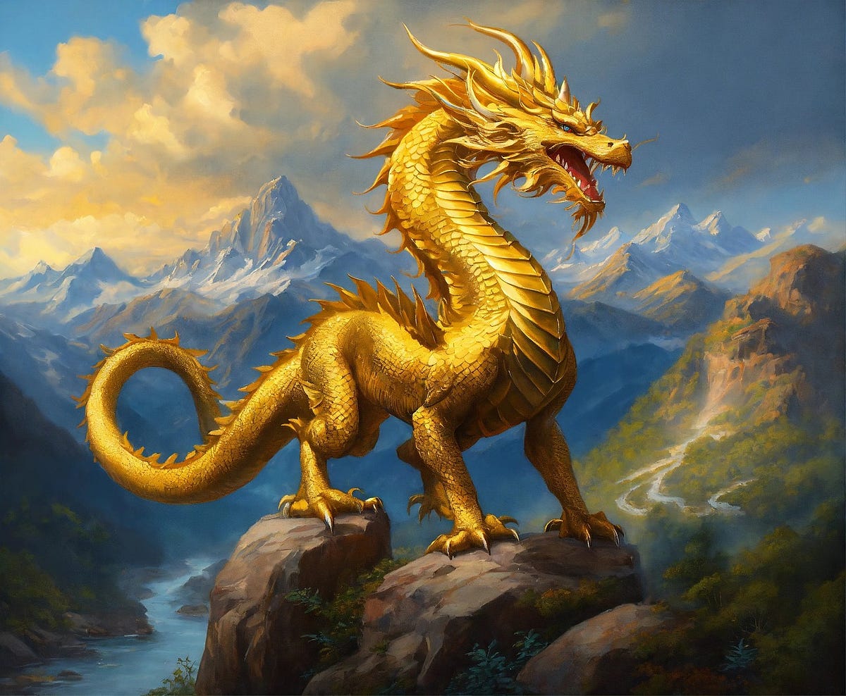 The Charismatic, Handsome, Golden Dragon. | by Mystical Fireflies | Apr ...