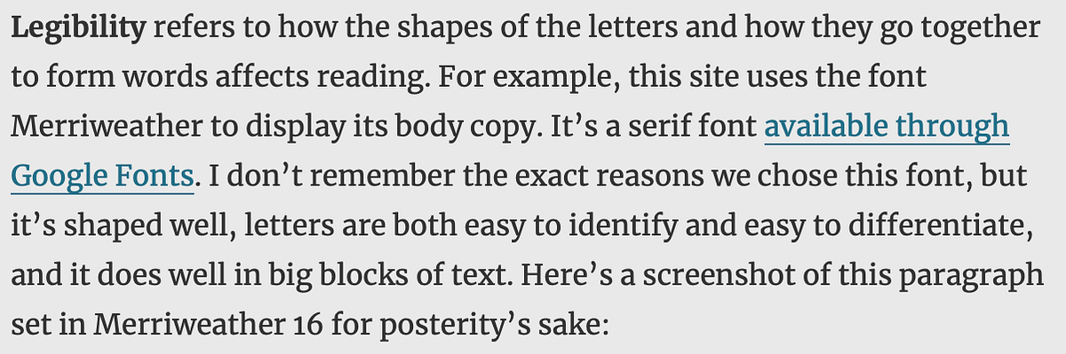 Typography and accessibility | by anne gibson | The Interconnected | Medium