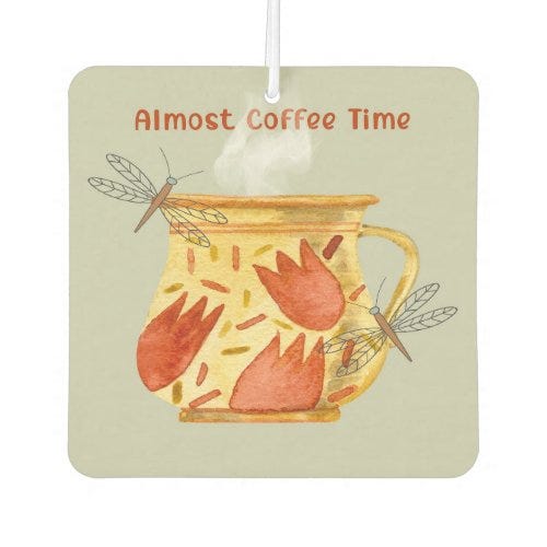 Best Price! Coffee Time Air Freshener for Car for $11.15 - Chicha - Medium