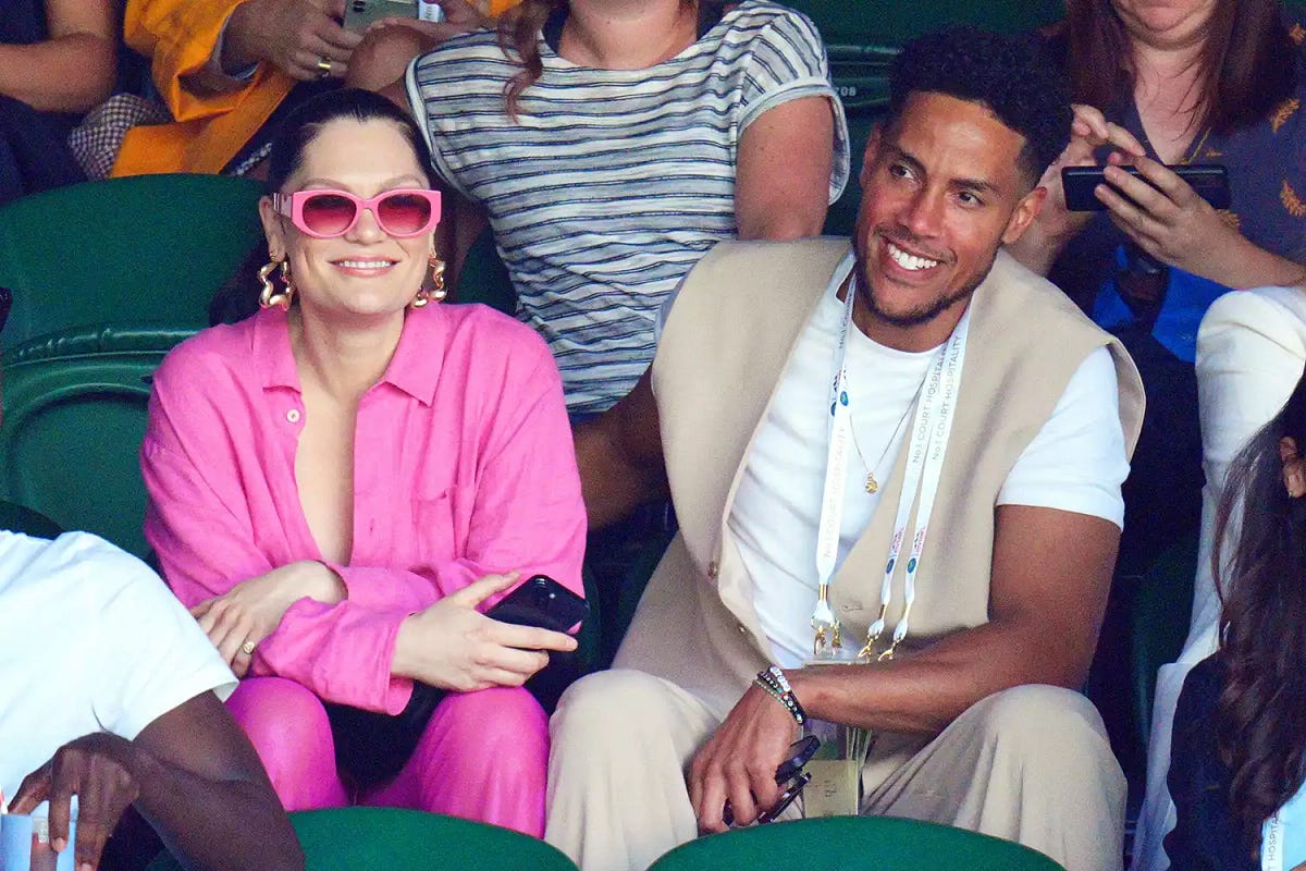 Jessie J and Chanan Colman Radiate Happiness at Wimbledon Date, Just ...