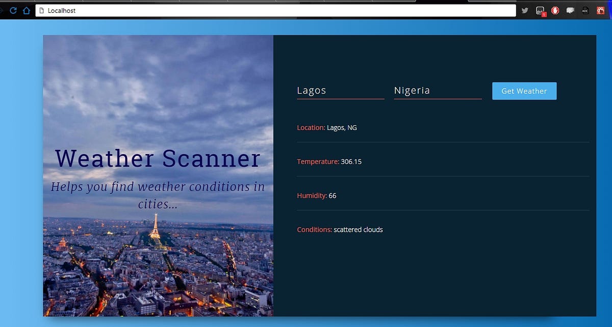Build a React.Js weather app with stateless functional components | by ...