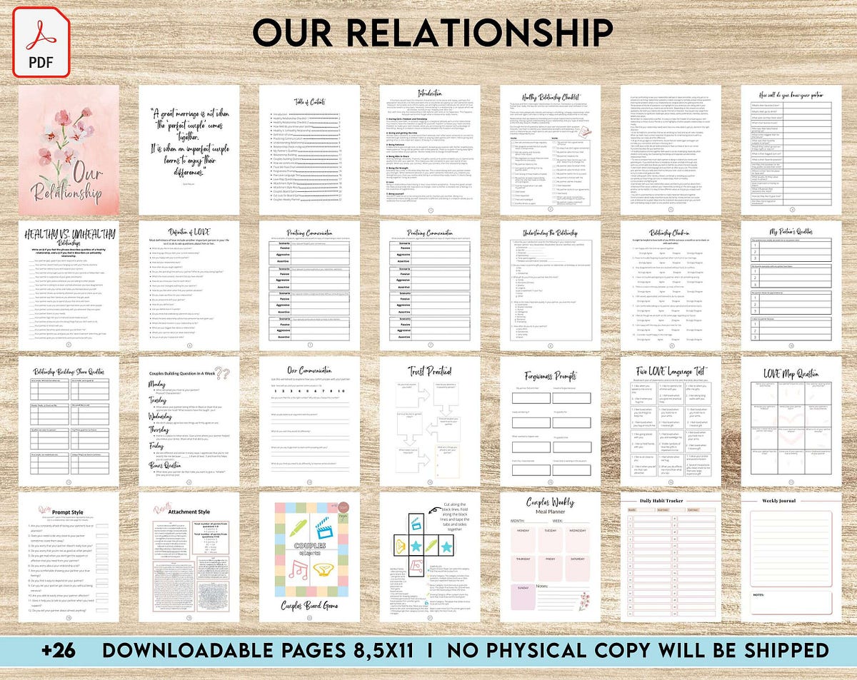 Couples Therapy Journal: Couples Counseling, Marriage, Engaged, Love ...