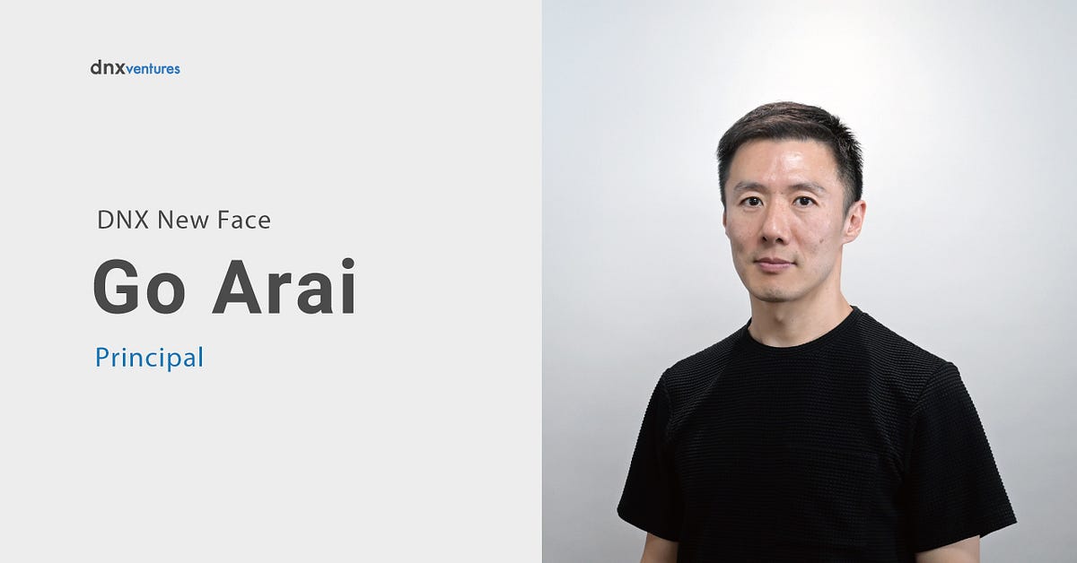 Welcoming Goichiro Arai as a Principal at DNX Ventures | by DNX ...