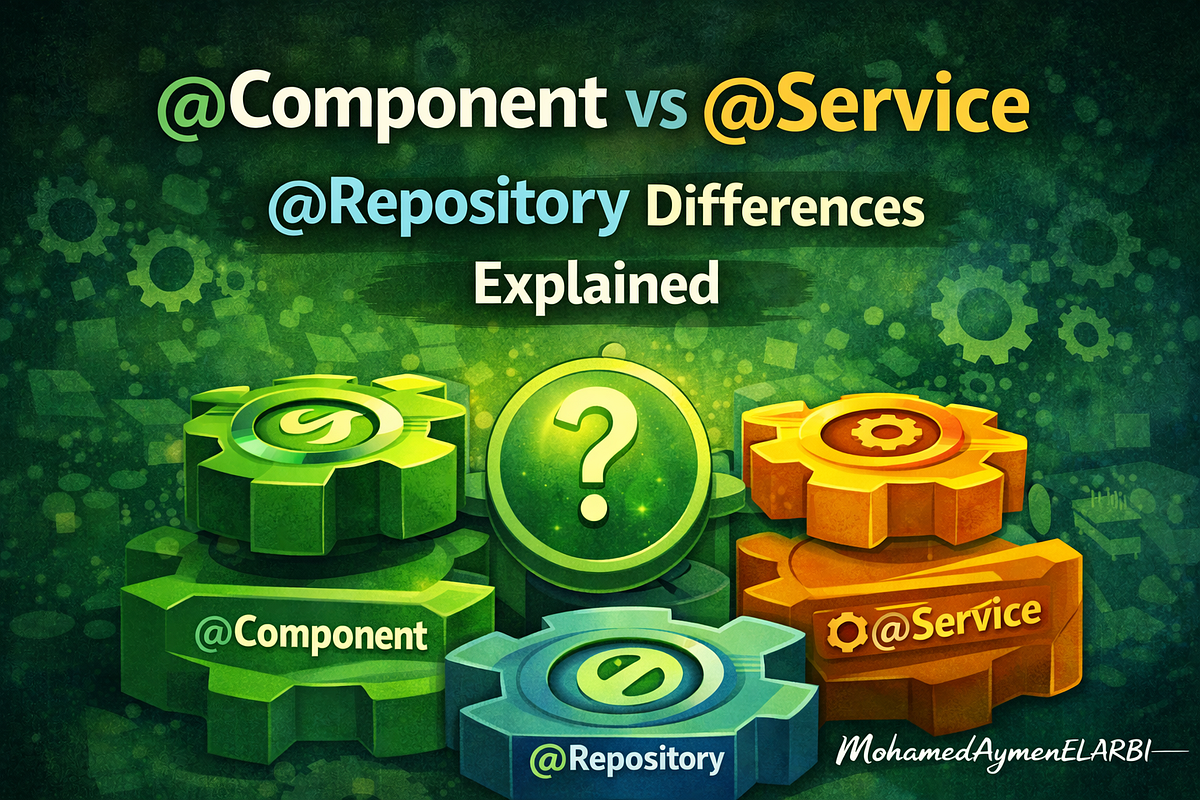 @Component vs @Service vs @Repository: Differences Explained | by ...