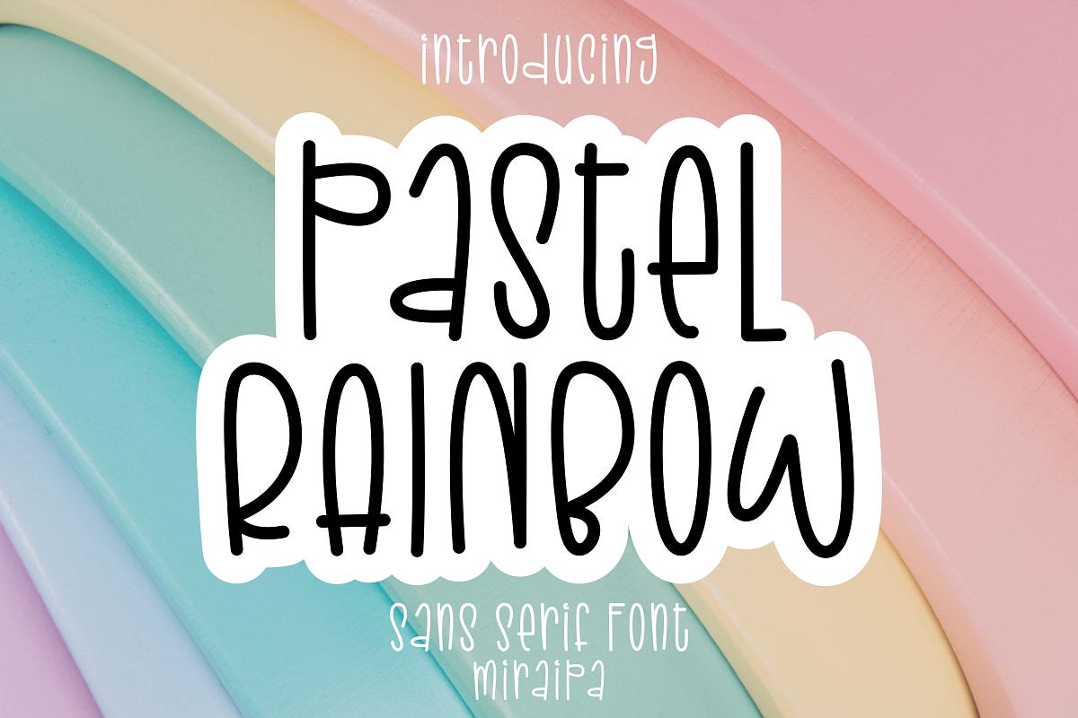 Pastel Rainbow Font | by Cybercosmos | Jun, 2024 | Medium