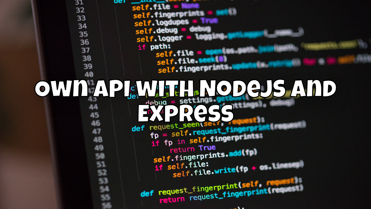Own API with NodeJS and Express | by Marco Franke | Dec, 2023 | Medium