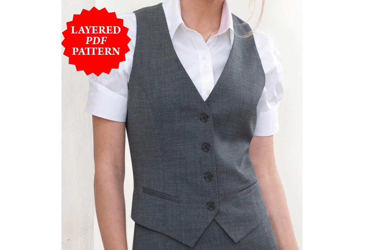 Women’s Waistcoat Pdf Sewing Pattern | by Ettore Sottsass | Jun, 2024 ...