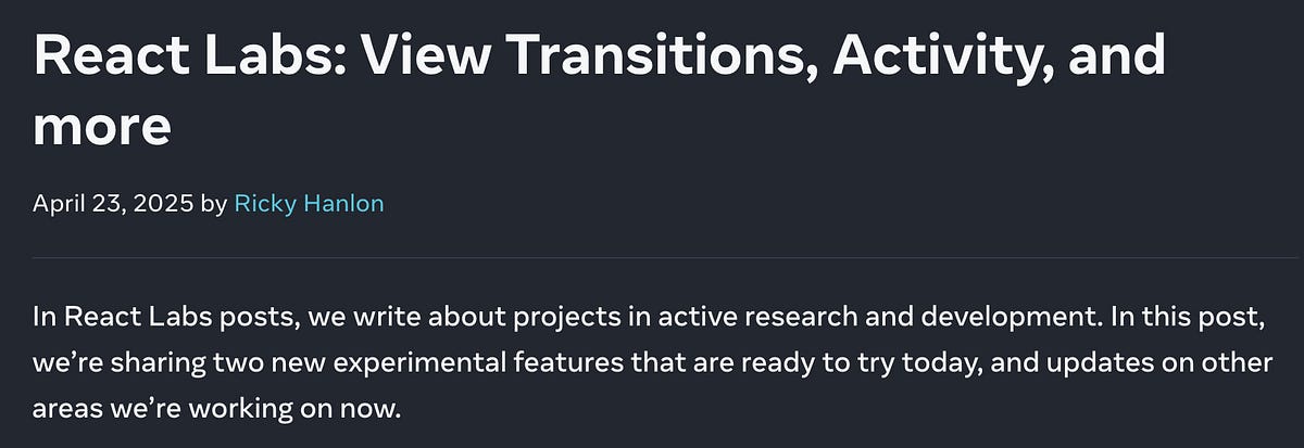 This Week In React 231 React Labs Compiler React Router Nextjs