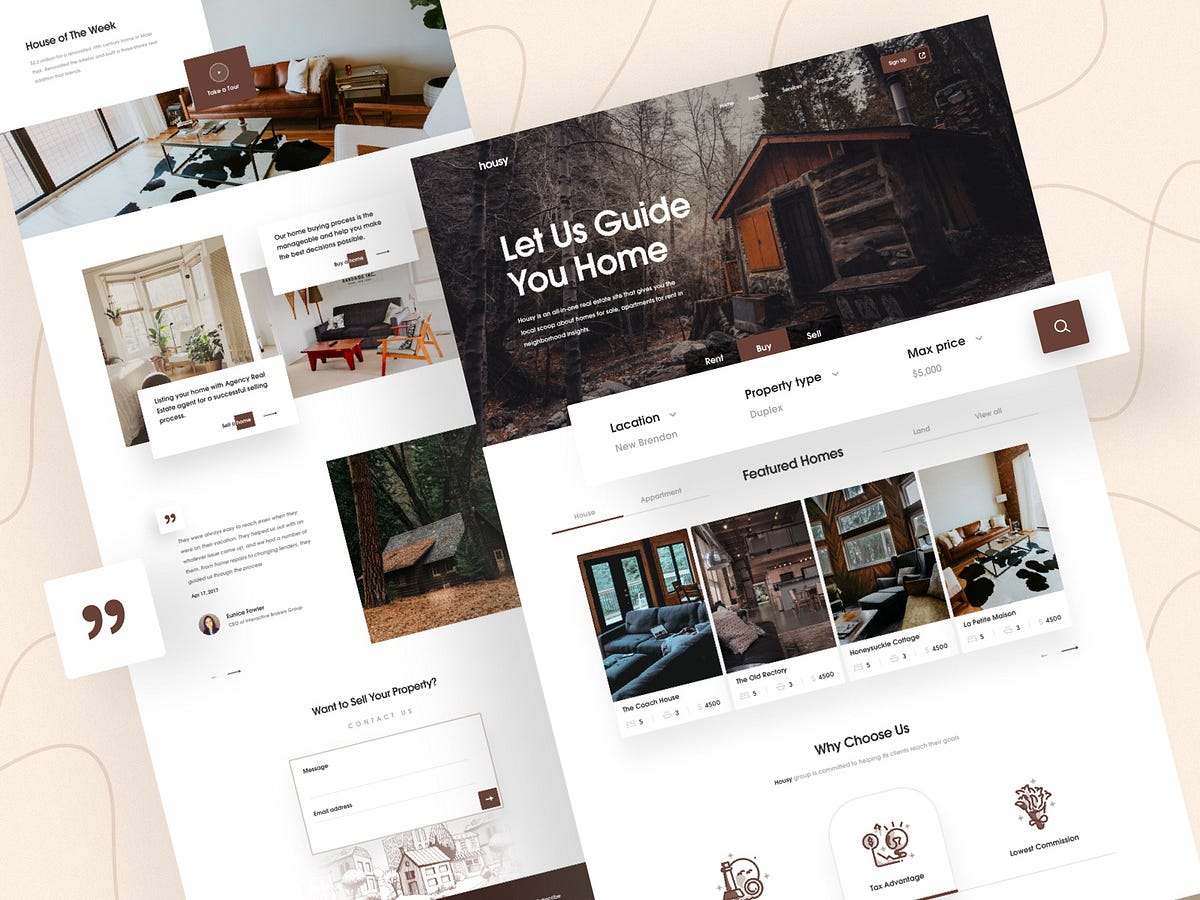 The 25 Best Real Estate Landing Page Design Inspiration & Examples | by ...