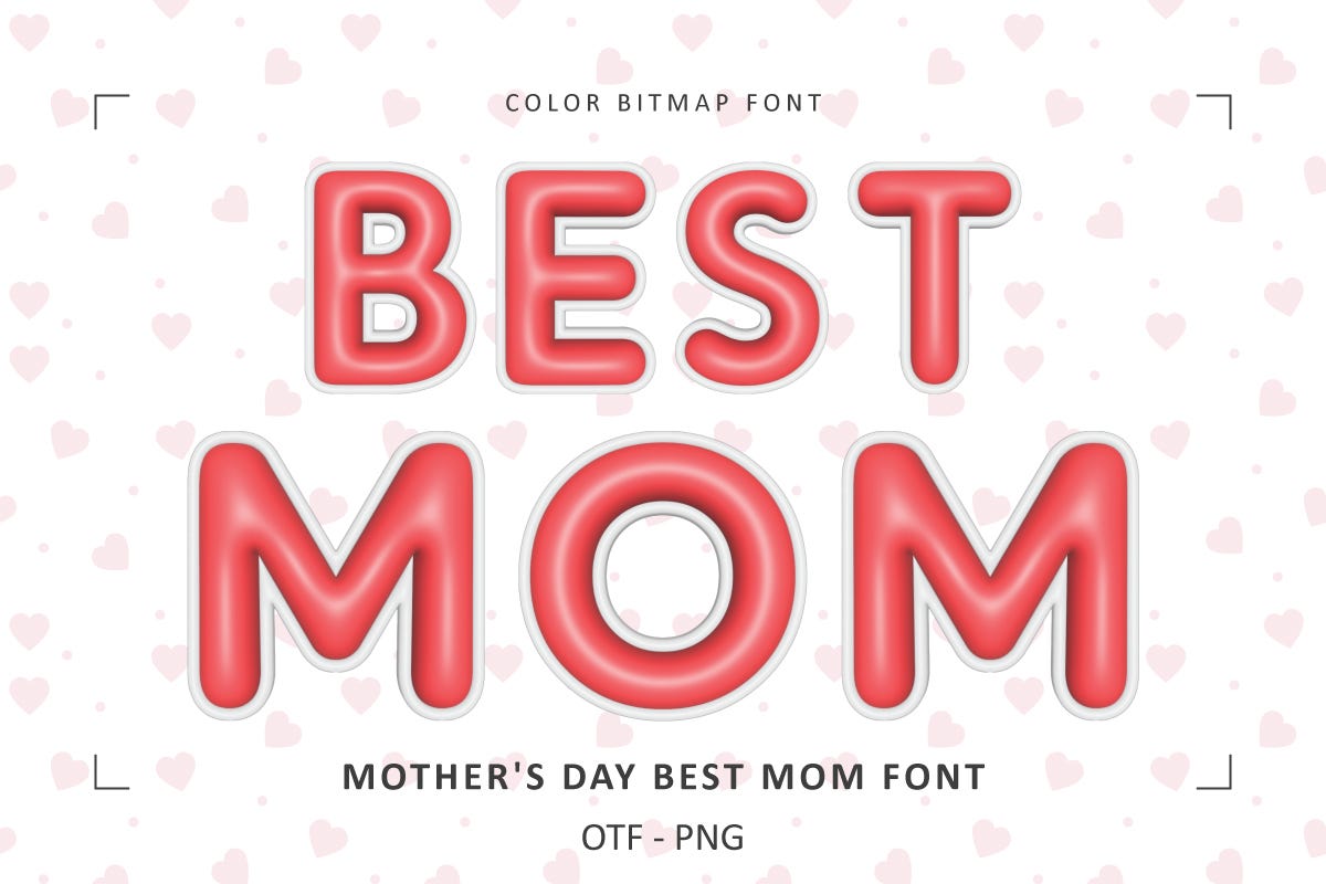 Mothers Day Best Mom Font OTF | by Sophiasculpt | Apr, 2024 | Medium