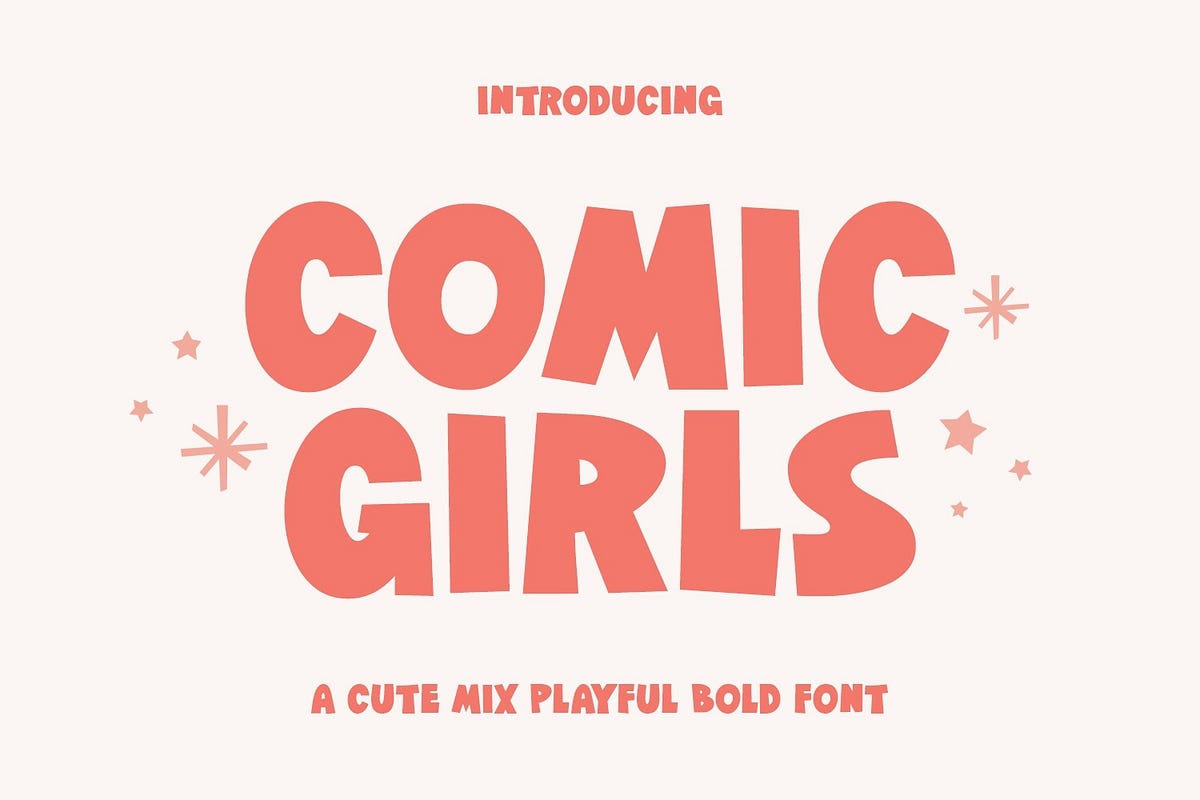 Comic Girls Font | by Holohaven | Jul, 2024 | Medium