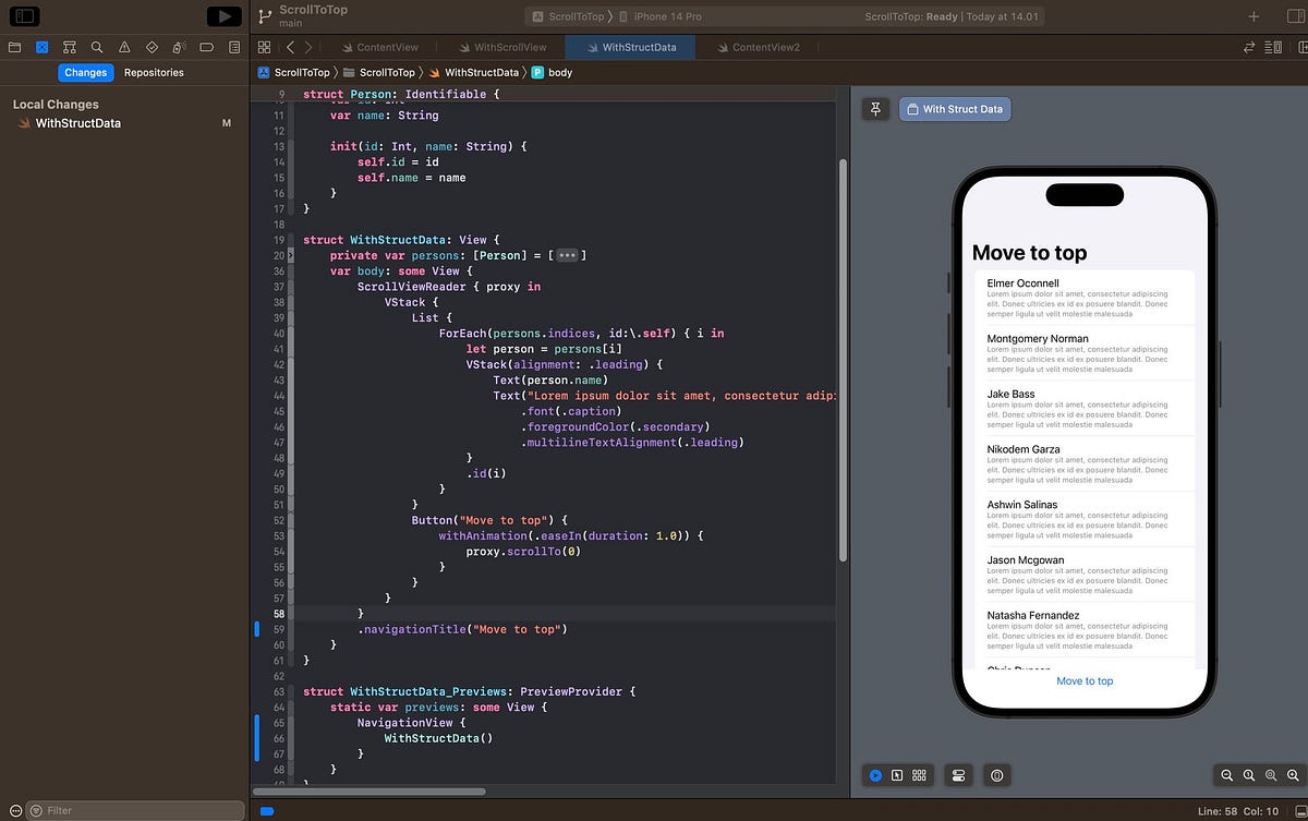 How to Easily Create ScrollToTop in SwiftUI | by D. Prameswara | Medium
