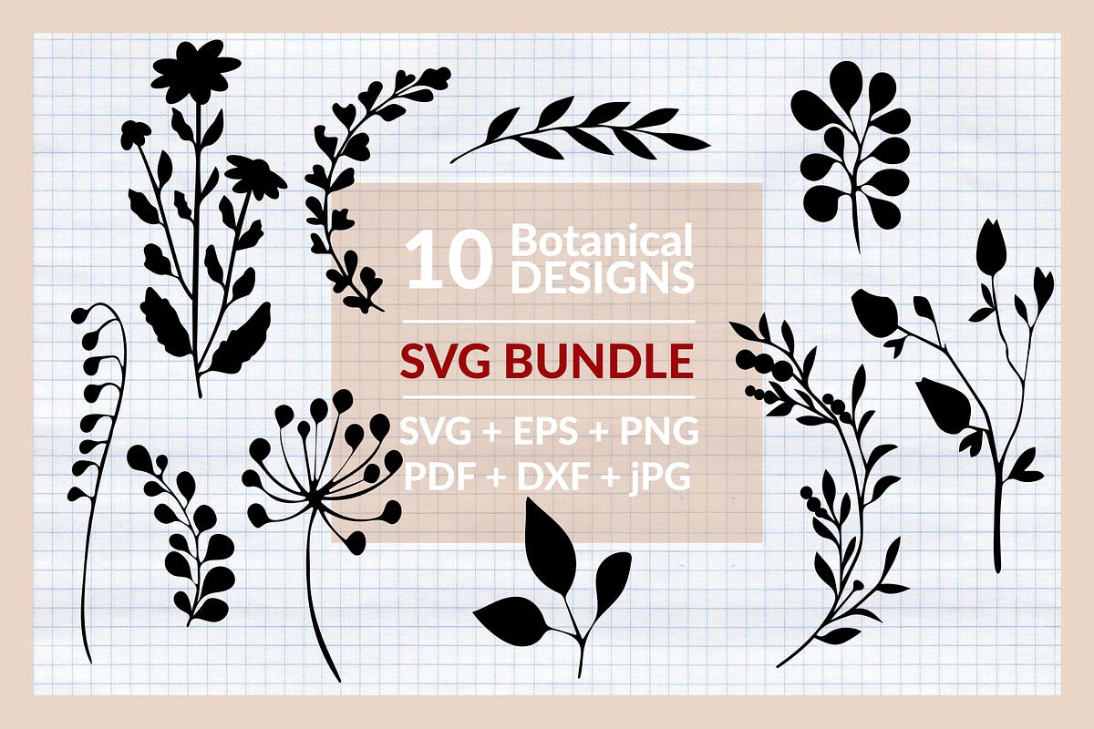 Botanical SVG Bundles. Floral Set SVG Free Download | by Prismpalette ...