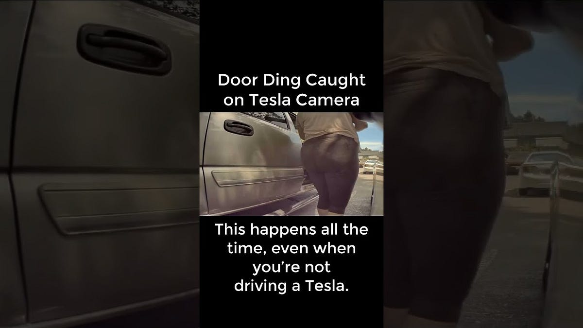 Door Ding Caught on Tesla Camera | Teslacam Live - TeslaCam Live - Medium