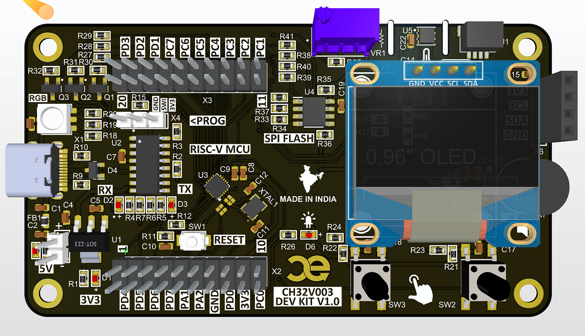 New Development Board for ultra-low-cost MCU CH32V003 | by Pallav ...
