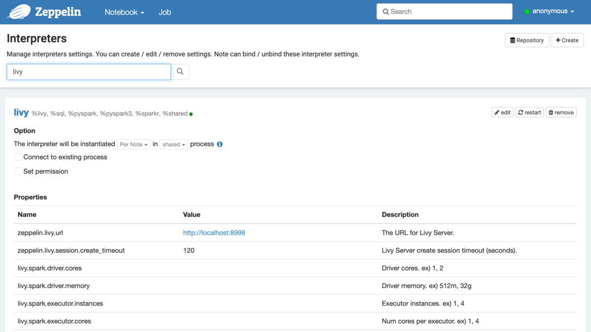 Try Apache Spark From Apache Zeppelin Via Apache Livy By Naoki