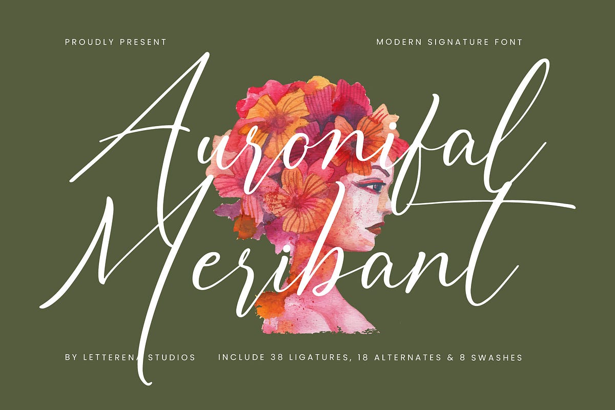 Auronifal Meribant Font | by Mindmason | Medium