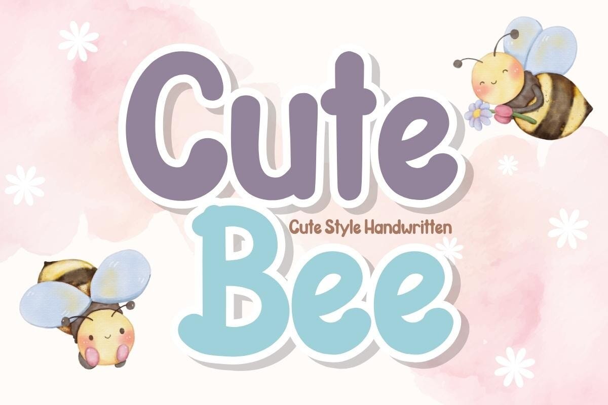 Cute Bee Font - Chloecipher - Medium