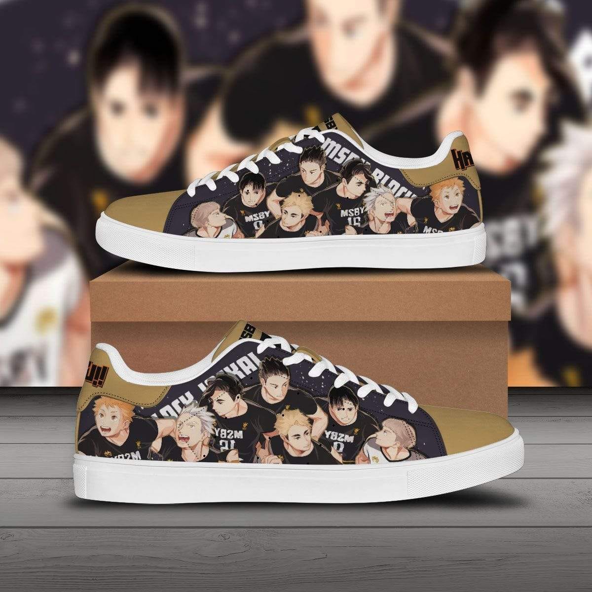 Msby Black Jackal Skate Sneakers Custom Haikyuu Anime Shoes POD Design ...