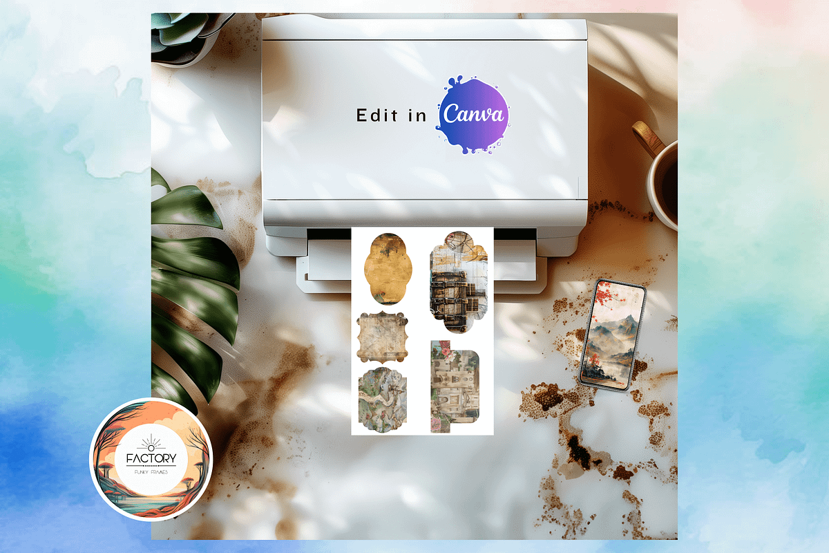 Animated Printer Mockup Canva Template Free | by Caspianfrost | Aug ...