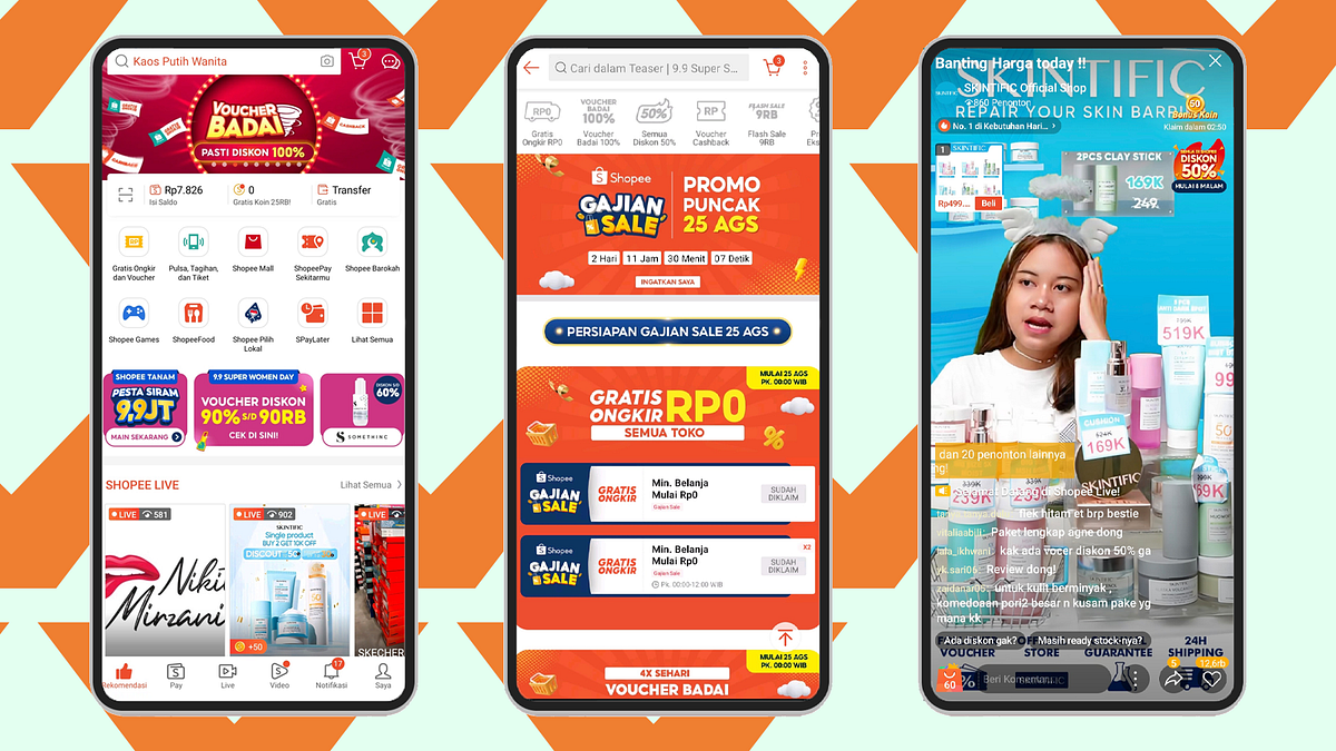 UX honeycomb from the Shopee app. Shopee is an e-commerce marketplace ...