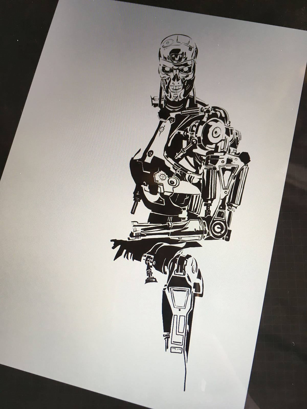Quick Terminator T-800 Inking. The T2 Judgement Day is such a special ...