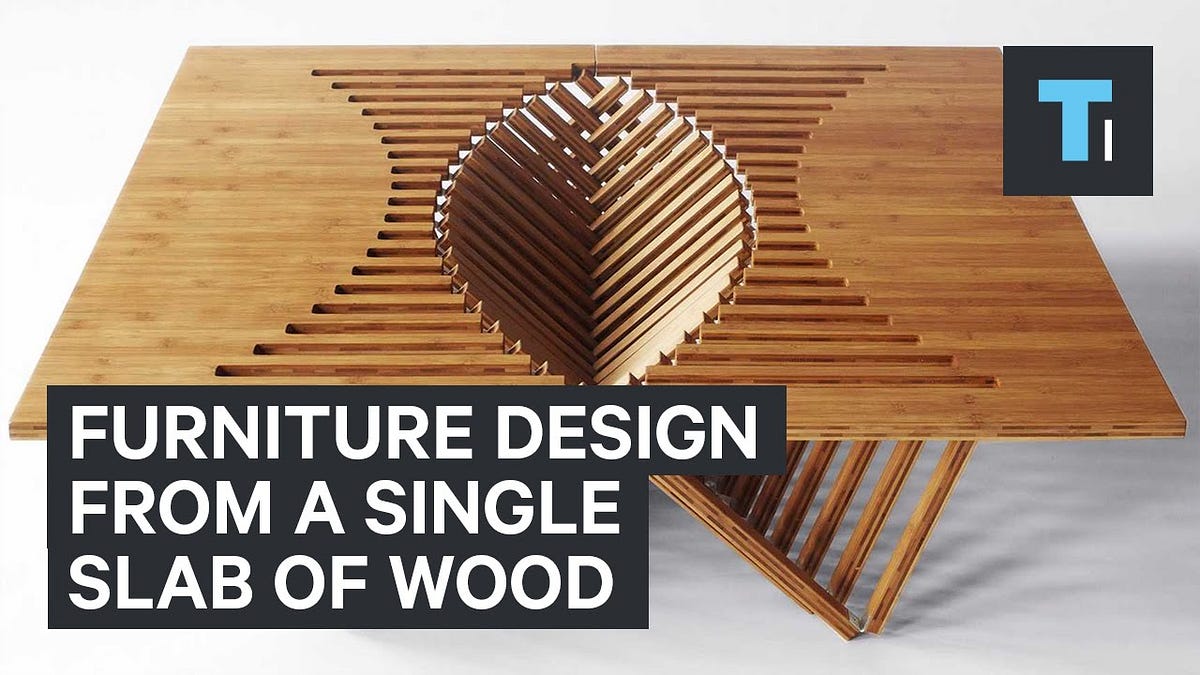 Furniture design from a single slab of wood | by Gardenart Outdoor ...