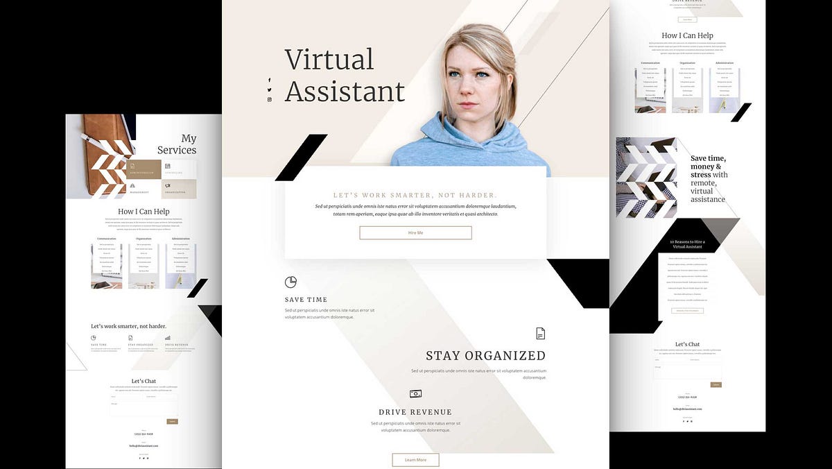 Get a FREE Virtual Assistant Layout Pack for Divi | by Zubayer Rahman ...