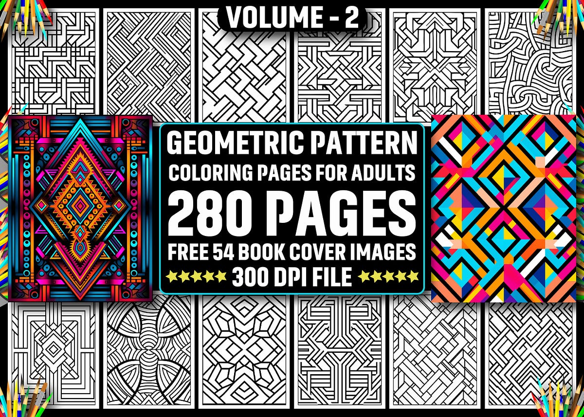 280+ Geometric Pattern Coloring Pages Free | by Novahawthorne | Aug ...