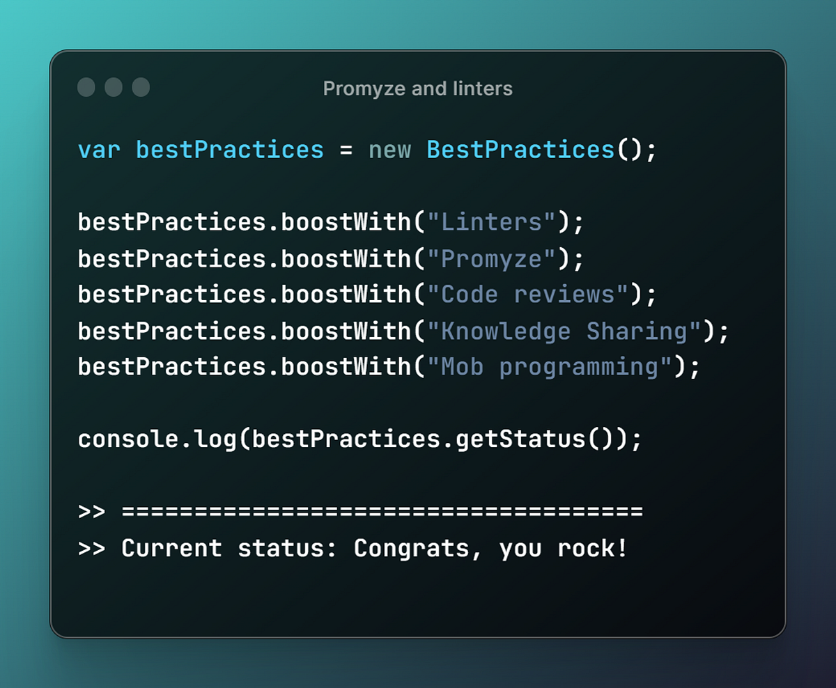 How Promyze and linters boost your best coding practices | by Cédric Teyton | Packmind | Medium