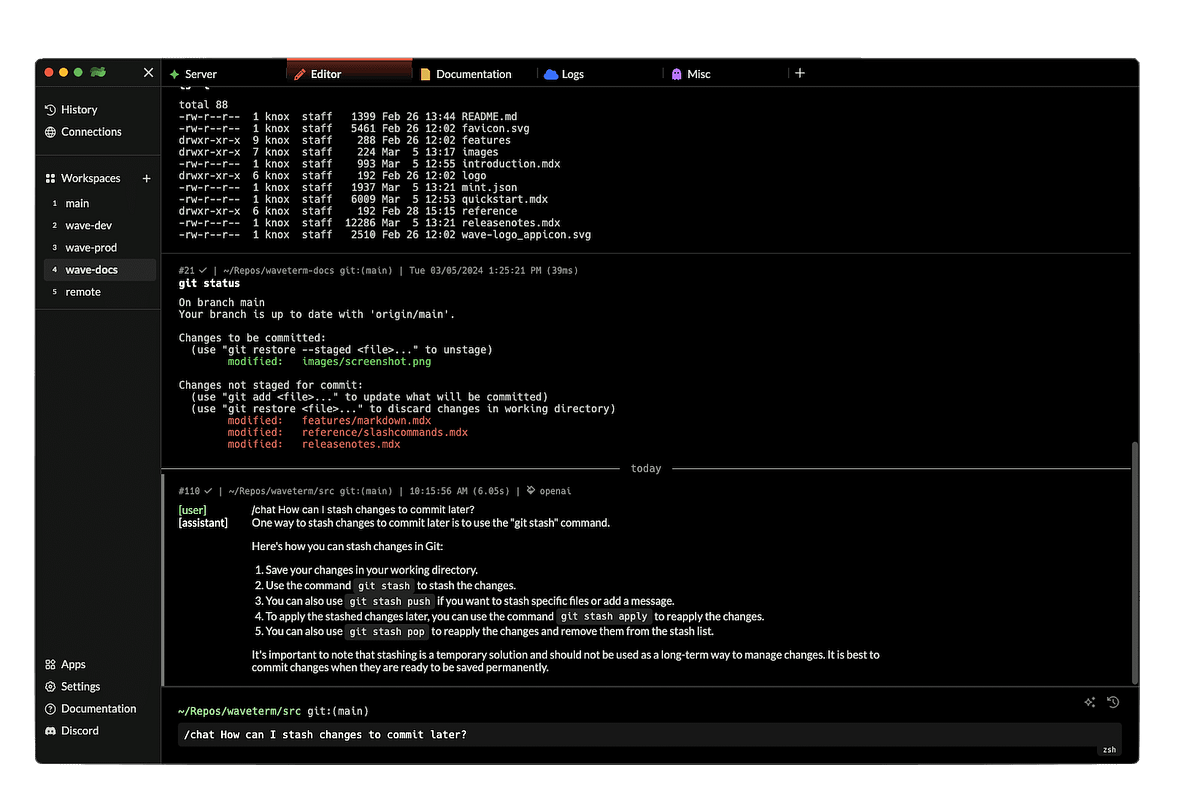 Introduction to Wave Terminal💻. Wave is a local terminal, not… | by ...
