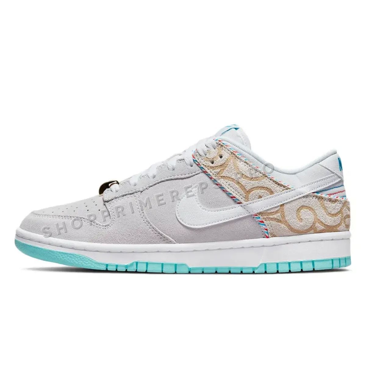 Nike Dunk Low ‘Barber Shop’ Grey/White-Red-Blue | by Vanessaeckervgws ...