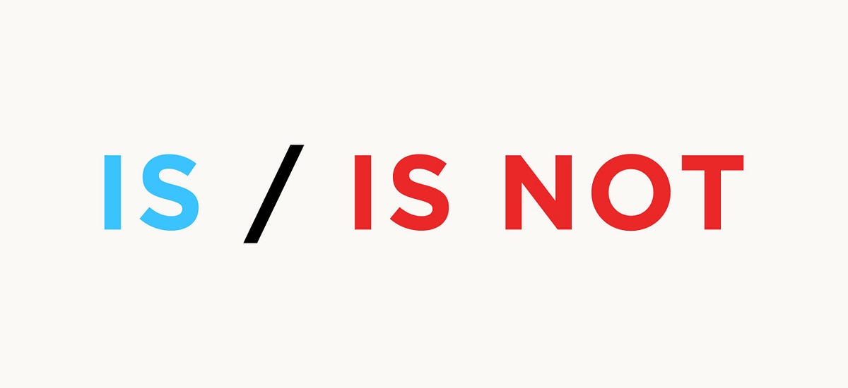 Our Brand Is… Our Brand Is Not…. When working with businesses on… | by ...