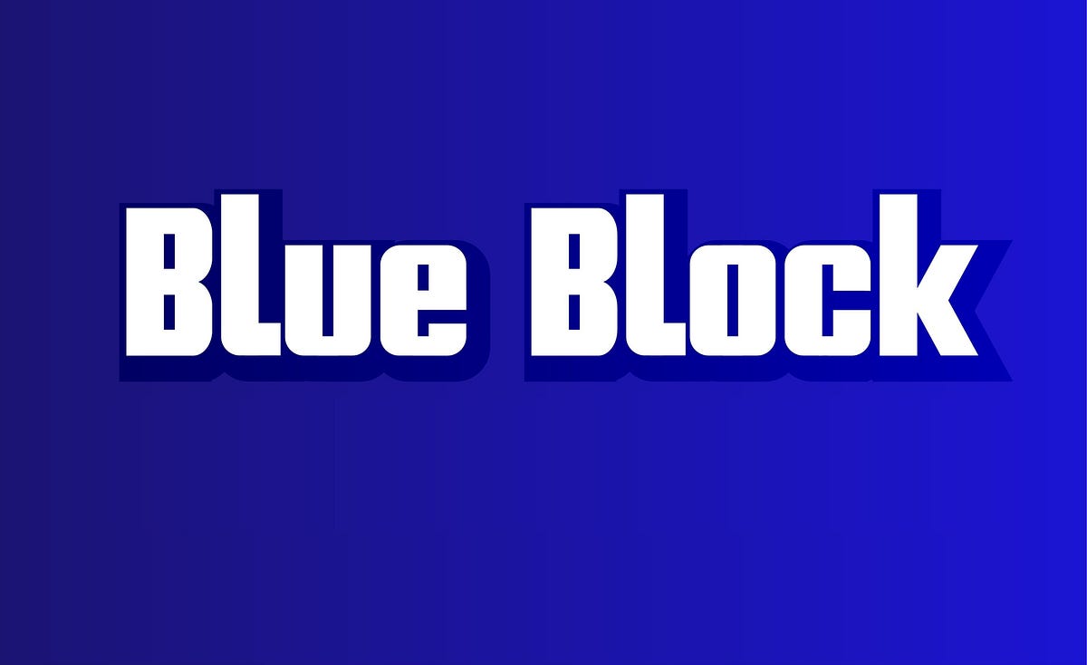 Blue Block Font - Oliviaoasis - Medium