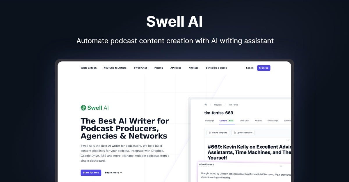 Best AI Writer for Podcaster | Swell AI Official | by White Rooster | Sep, 2024 | Medium