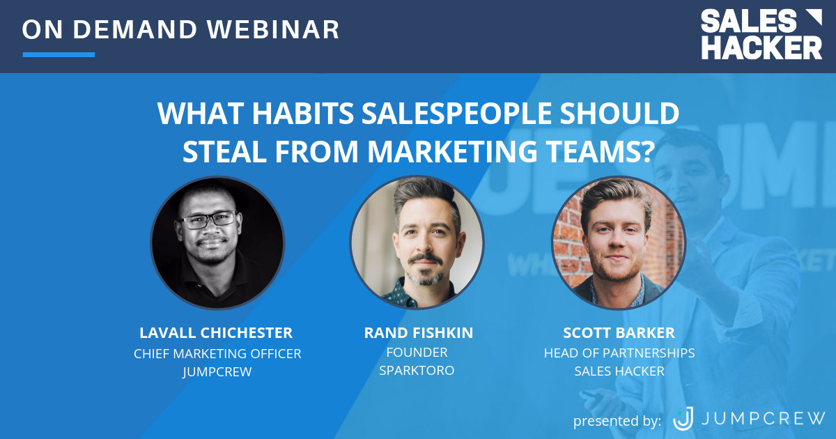 What Habits Salespeople Should Steal from Marketing Teams? | by Sales ...