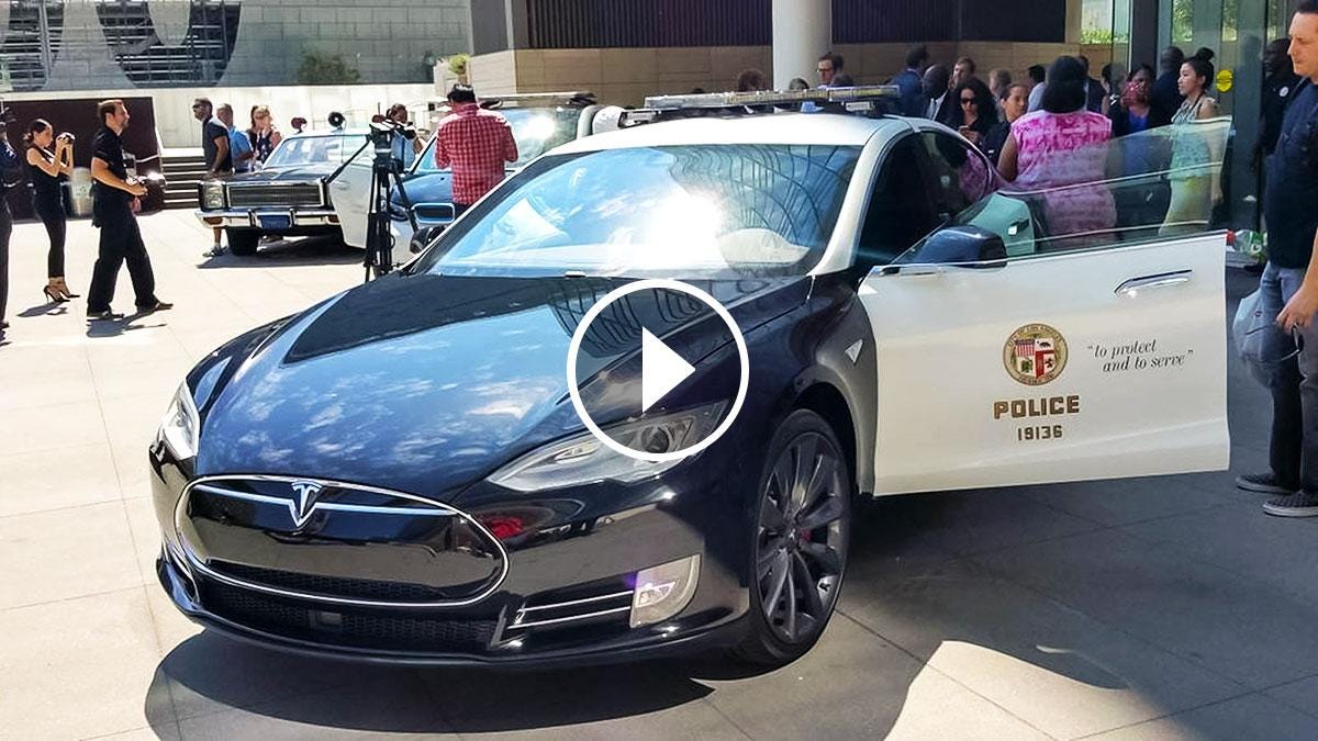 The silent cop car: LAPD is testing the Tesla Model S electric sedan ...