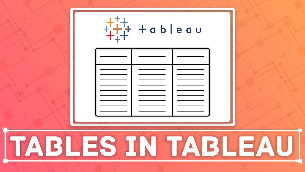 Build a table in Tableau: The steps needed to create a simple table in ...