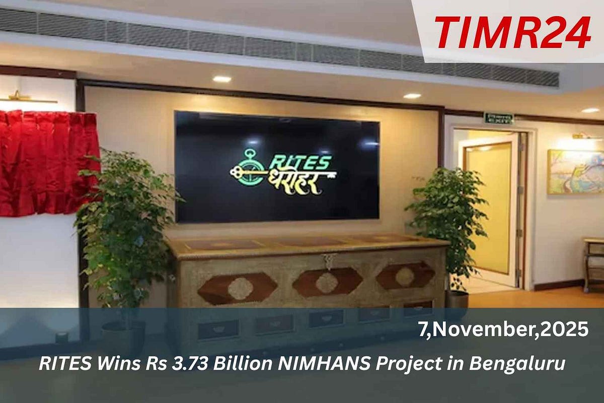 RITES Wins Rs 3.73 Billion NIMHANS Project In Bengaluru — Timr24.com ...