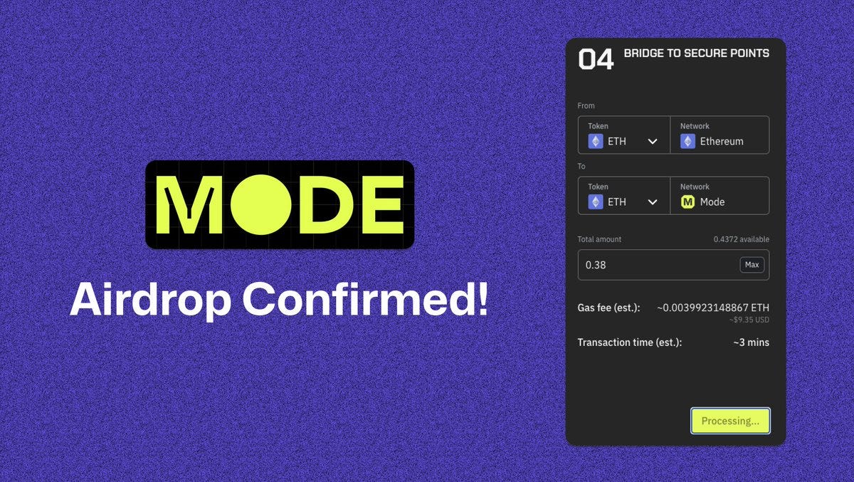 MODE NETWORK $MODE Airdrop Step-by-Step Guide — Claim 550$ Now! | by ...