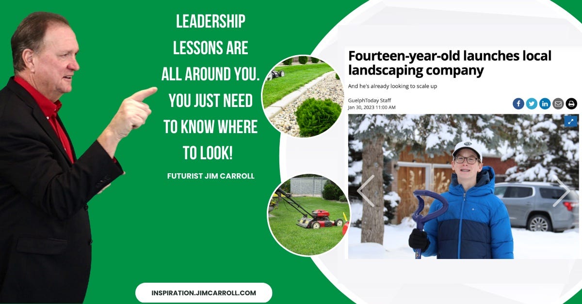 Leadership Lessons from a 14-Year-Old CEO | by Futurist Jim Carroll ...