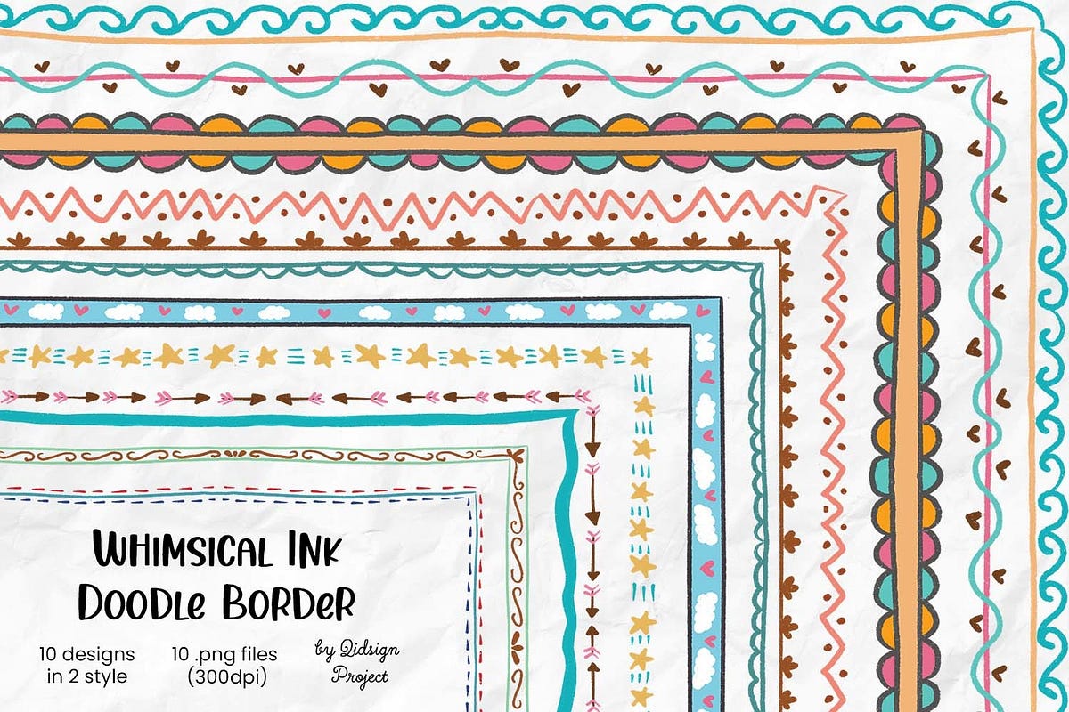 Whimsical Ink Doodle Border Free | by Silasmidnight | Aug, 2024 | Medium