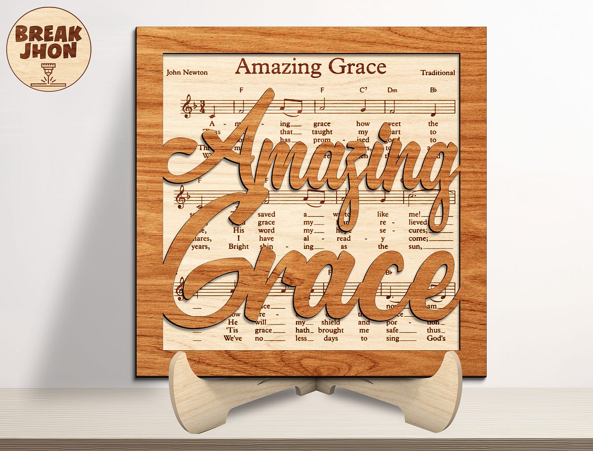 Wooden Amazing Grace Sign Cut File Svg Free | by Urbanelegance | Jul ...