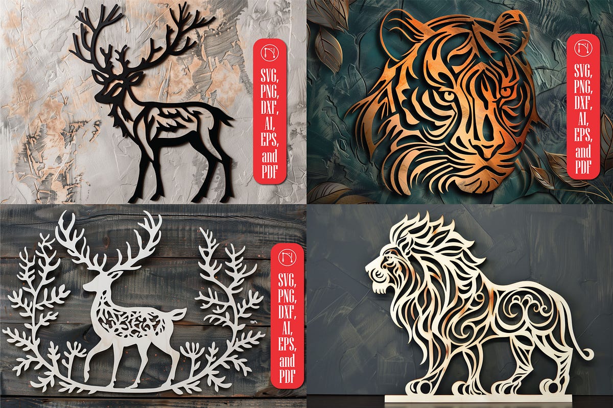 Laser Cut Animal SVG Crafting Bundle Free | by Metamorph | Jul, 2024 ...